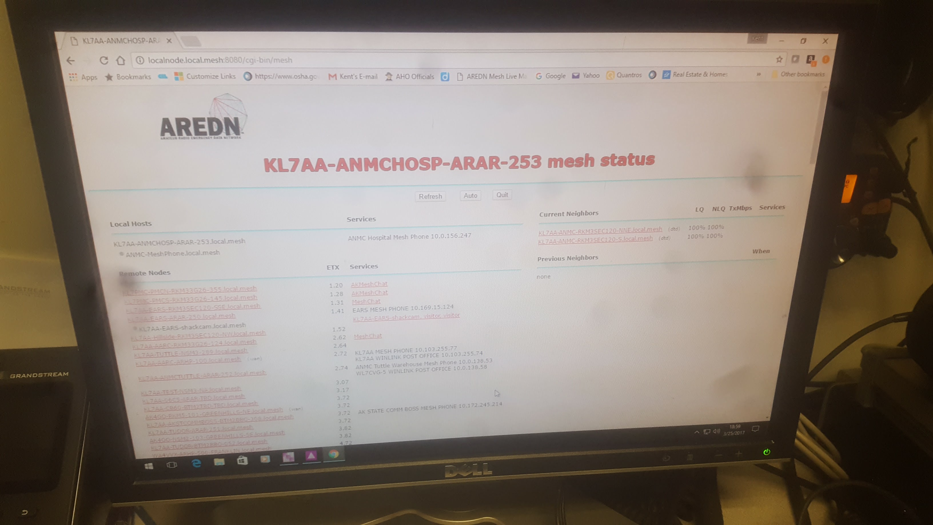 AREDN Mesh Network “MeshChat” Logins Added to South Central Simplex Net ...