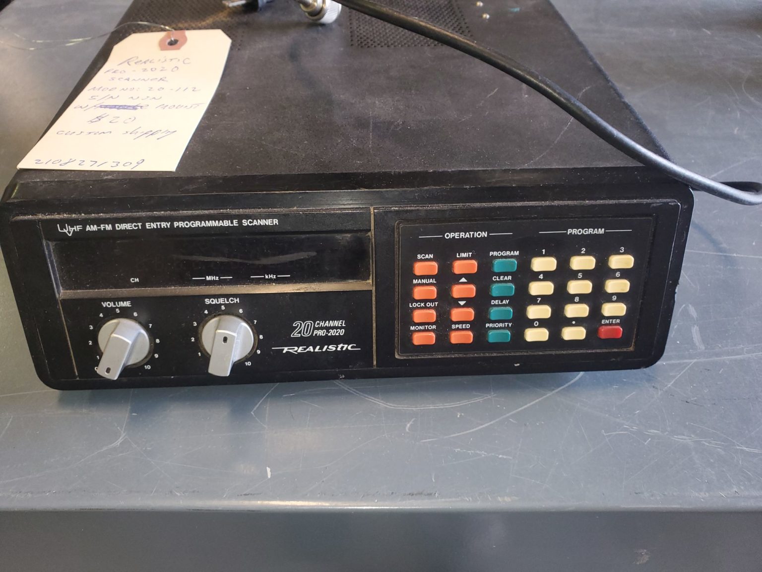 Realistic PRO-2020 Programmable Scanner – Anchorage Amateur Radio Club