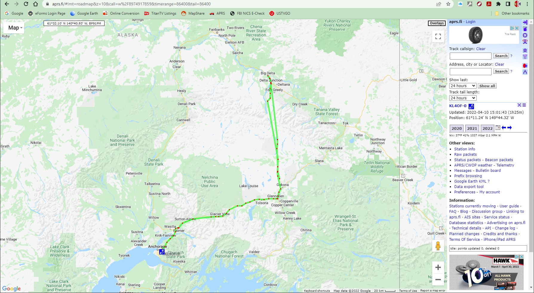 APRS on iPhone – Anchorage Amateur Radio Club